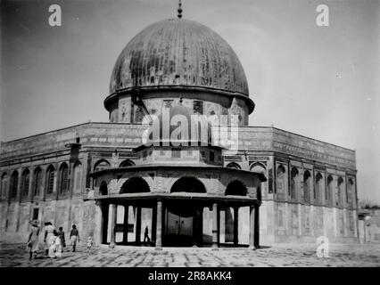 Mosque of Omar, Jerusalem, Antique Palestine Photograph, 1893 Stock ...