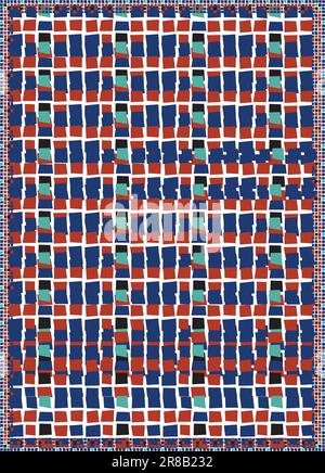 Eastern seamless pattern tiles. Colorful vector set of hexagonal ...