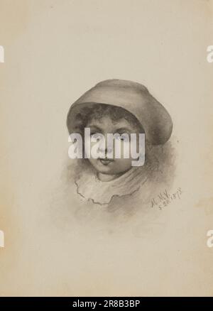Mary Vaux Walcott - Untitled (Head of a Child with Hat Stock Photo - Alamy