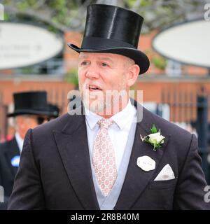 Mike Tindall on day one of Royal Ascot at Ascot Racecourse, Berkshire ...