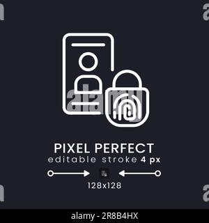 Multi-factor authentication linear desktop icon Stock Vector Image ...