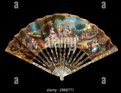 Fan 1850-1860 by Unidentified (French Stock Photo - Alamy