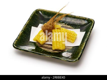 corn and corn’s beard tempura, Japanese cuisine Stock Photo - Alamy