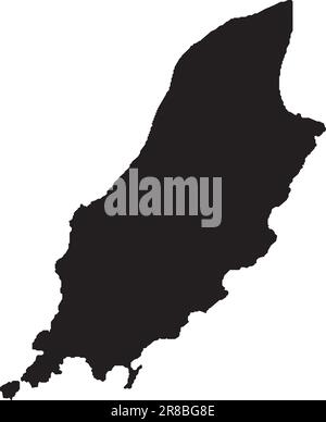 Isle of Man outline map vector illustration Stock Vector Image & Art ...