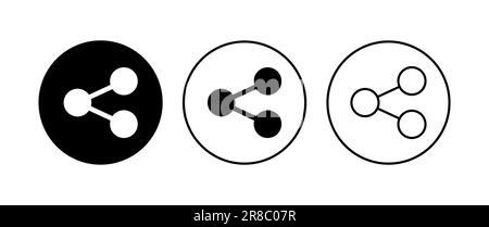 Share icon set. Sharing vector icon Stock Vector Image & Art - Alamy