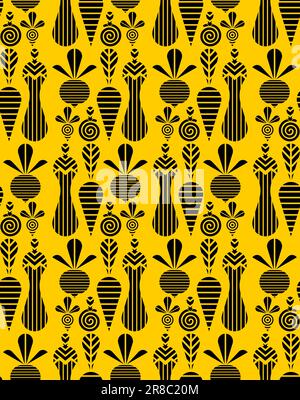 Vegetables geometric pattern seamless. Vegetable background Stock ...