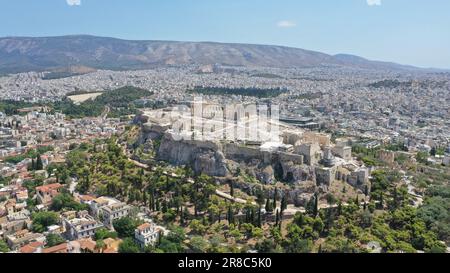 Beautiful aerial views of the Parthenon in Athens Greece Stock Photo - Alamy