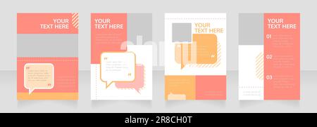 Customer service blank brochure layout design Stock Vector Image & Art ...