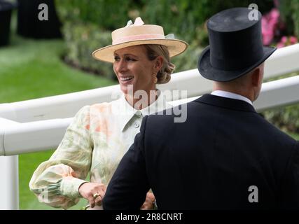 Zara Tindall on day one of Royal Ascot at Ascot Racecourse, Berkshire ...