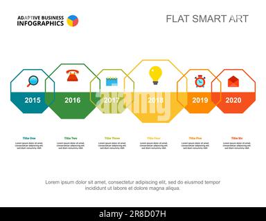 Six Years Timeline Slide Template Stock Vector Image & Art - Alamy