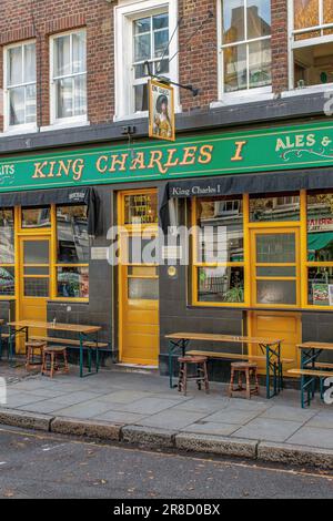 King Charles I pub , Northdown Street , London Stock Photo - Alamy