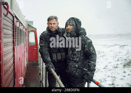 EXTRACTION 2, from left: director Sam Hargrave, cinematographer Greg ...