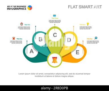 Petal Chart with Five Elements Template Stock Vector Image & Art - Alamy