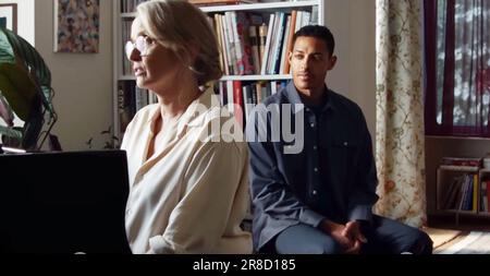 THE LESSON, from left: Julie Delpy, Daryl McCormack, 2023. ph: Gordon ...