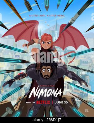 NIMONA, Nimona (voice: Chloe Grace Moretz), 2023. © Netflix / Courtesy ...