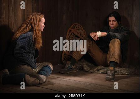 YELLOWJACKETS, from left: Liv Hewson, Nia Sondaya, Alexa Barajas, Kevin ...