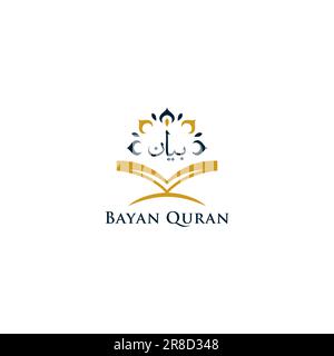 Bayan Quran Arabic Logo. Islamic Book Stock Vector Image & Art - Alamy