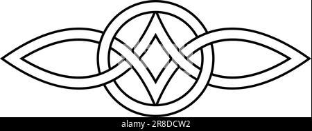 Serch Bythol in black contour. Celtic symbol. Symbolizes the never ...