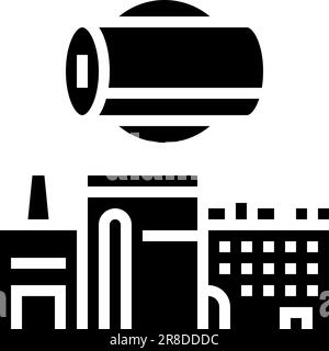 pulp mill paper glyph icon vector. pulp mill paper sign. isolated ...