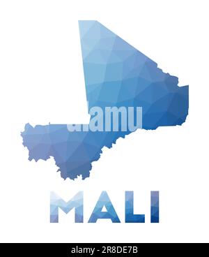 Network map of Mali. Country digital connections map. Technology ...