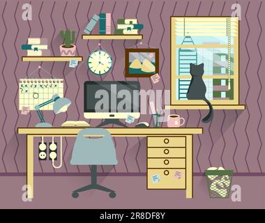 business bag with table and pot interior corner decor line minimal logo ...