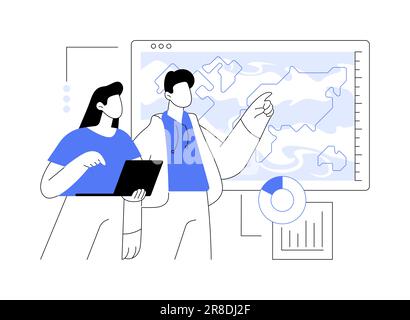 Study the atmosphere motions abstract concept vector illustration Stock ...