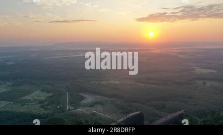 Beautiful aerial view of Hin Sam Wan, Three Whale Rock in Northeast ...