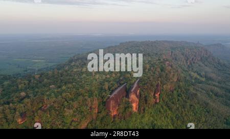Beautiful aerial view of Hin Sam Wan, Three Whale Rock in Northeast ...