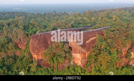 Beautiful aerial view of Hin Sam Wan, Three Whale Rock in Northeast ...