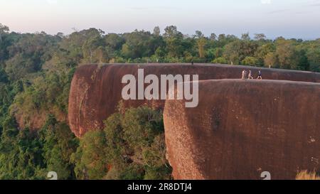 Beautiful aerial view of Hin Sam Wan, Three Whale Rock in Northeast ...