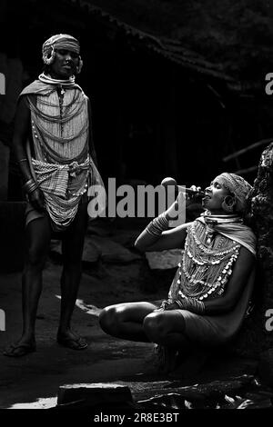 One of the country s primitive tribes living in the quaint hills in ...