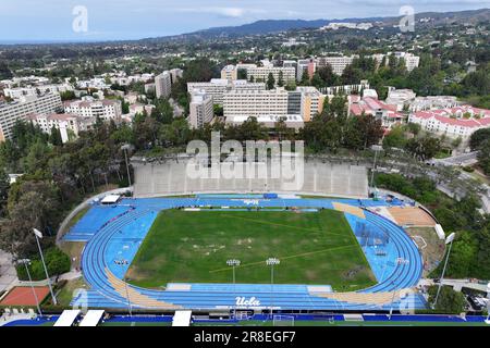 An aerial view of Drake Stadium on the UCLA campus Thursday, Jan 20 ...