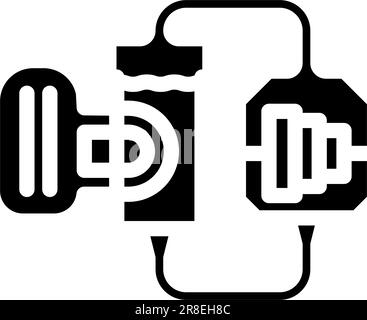 pressurized water reactor nuclear energy icon doodle illustration Stock ...