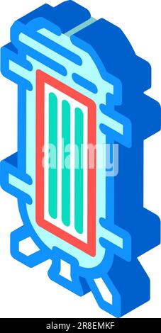 reactor vessel nuclear energy isometric icon vector illustration Stock ...