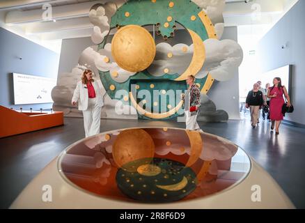 Nebra ark, museum for the Nebra sky disk, Nebra, Saxony-Anhalt, Germany ...