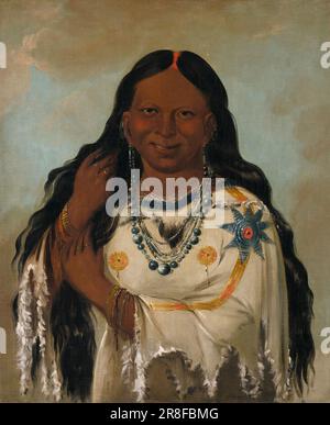 George Catlin - Kay-a-gís-gis, a Young Woman Stock Photo - Alamy