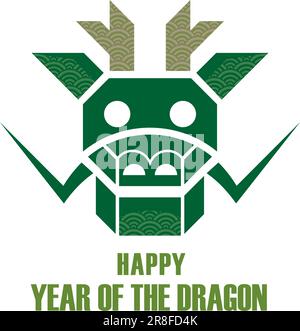 Year Of The Dragon Smiling Zodiac Symbol Isolated On A White Background ...