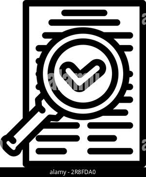 fact check news media line icon vector illustration Stock Vector Image ...