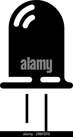 diode electrical engineer glyph icon vector illustration Stock Vector ...