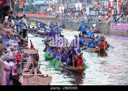 FUZHOU, June 21, 2023 (Xinhua) -- This aerial photo taken on June 18 ...