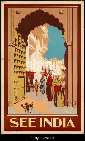 Travel poster promoting India Stock Photo - Alamy