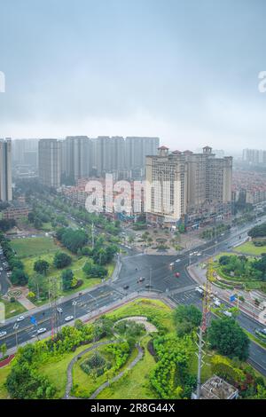 Cloudy Weather Chengdu Urban Residential Buildings Stock Photo - Alamy