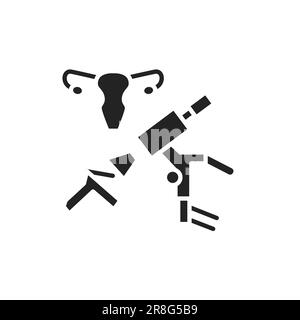 Colposcopy color line icon. Outline pictogram for web page, mobile app ...