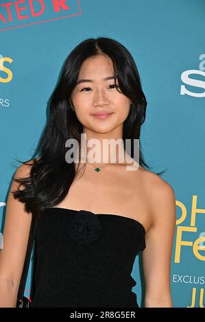 Erica Ha attends the premiere for "No Hard Feelings" at AMC Lincoln ...