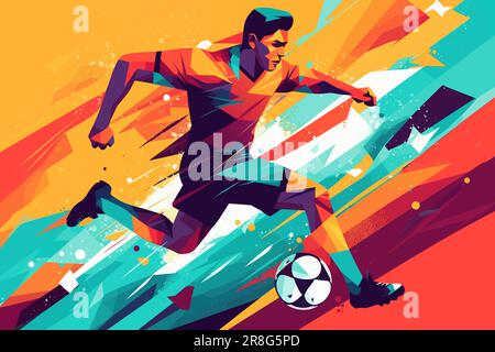 Soccer Poster Vector. Football Ball. Design For Sport Bar Promotion ...