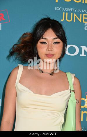 Charlize Chiu attends the premiere for "No Hard Feelings" at AMC ...