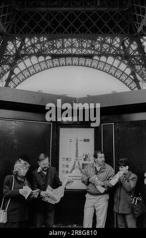 France Paris Eiffel Tower 1990 Stock Photo - Alamy