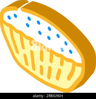 spiced bun food meal icon color illustration Stock Vector Image & Art ...