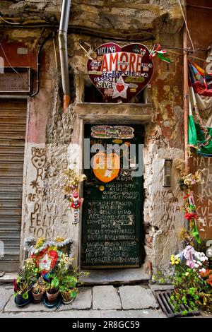 Crazy house, Caruggi, Genoa, Italy Stock Photo - Alamy