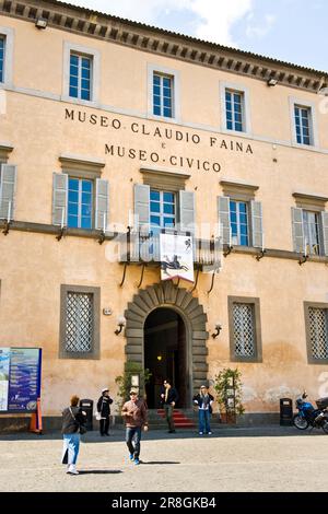 Claudio Faina Civic Museum, Orvieto, Umbria Stock Photo - Alamy